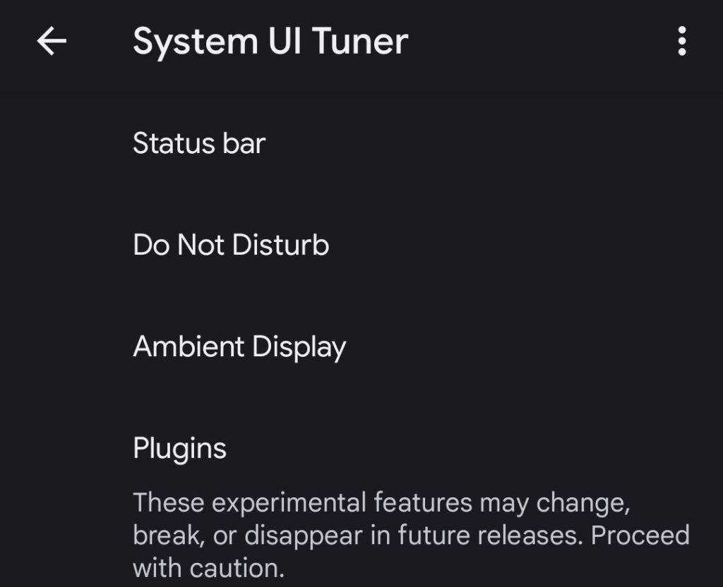 Zugriff Auf Den Versteckten System-UI-Tuner Von Android